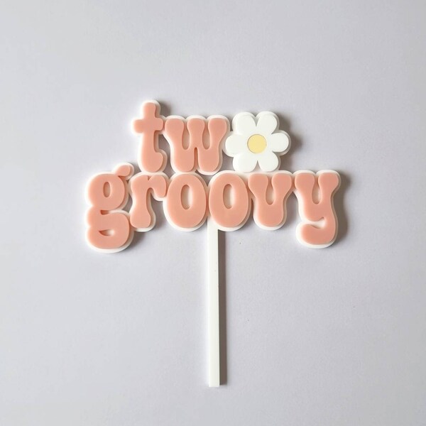Groovy One Birthday Cake Topper - Etsy