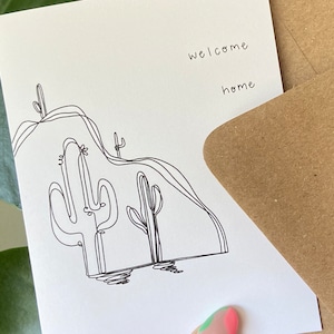 Welcome Home Desert Card - Etsy