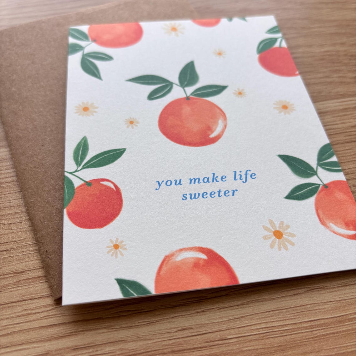 You Make Life Sweeter: Oranges and Daisies - Etsy
