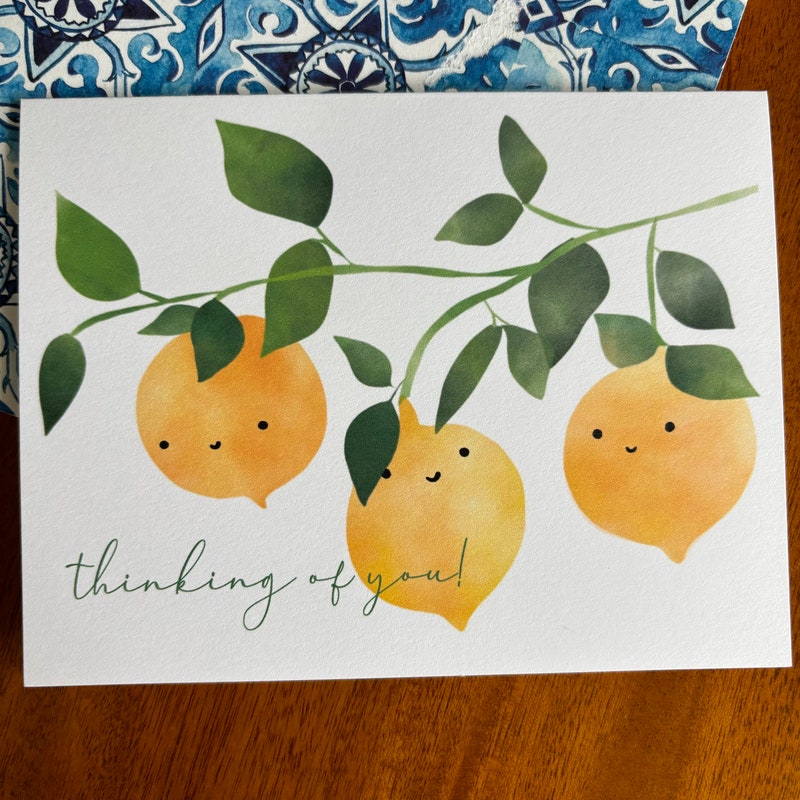 Lemon Tree Cards - Etsy