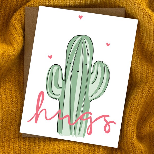 Cactus Greeting Card - Etsy