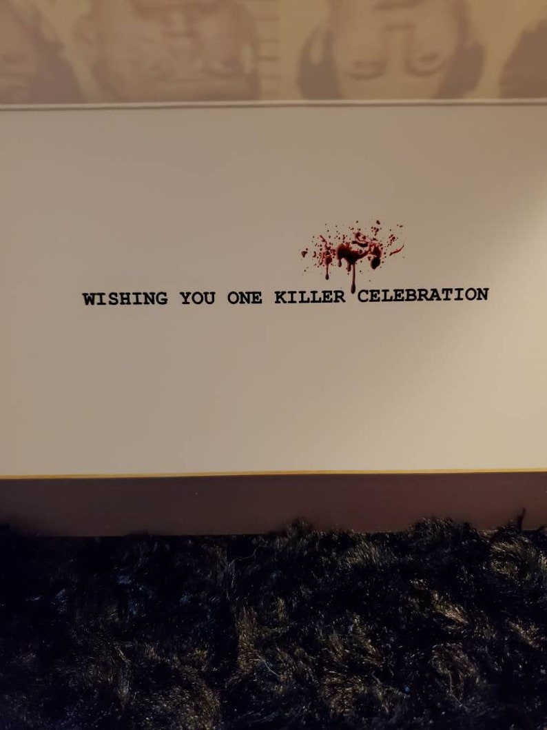 Serial Killer Birthday Card Horror Bundy Gacy Dahmer - Etsy