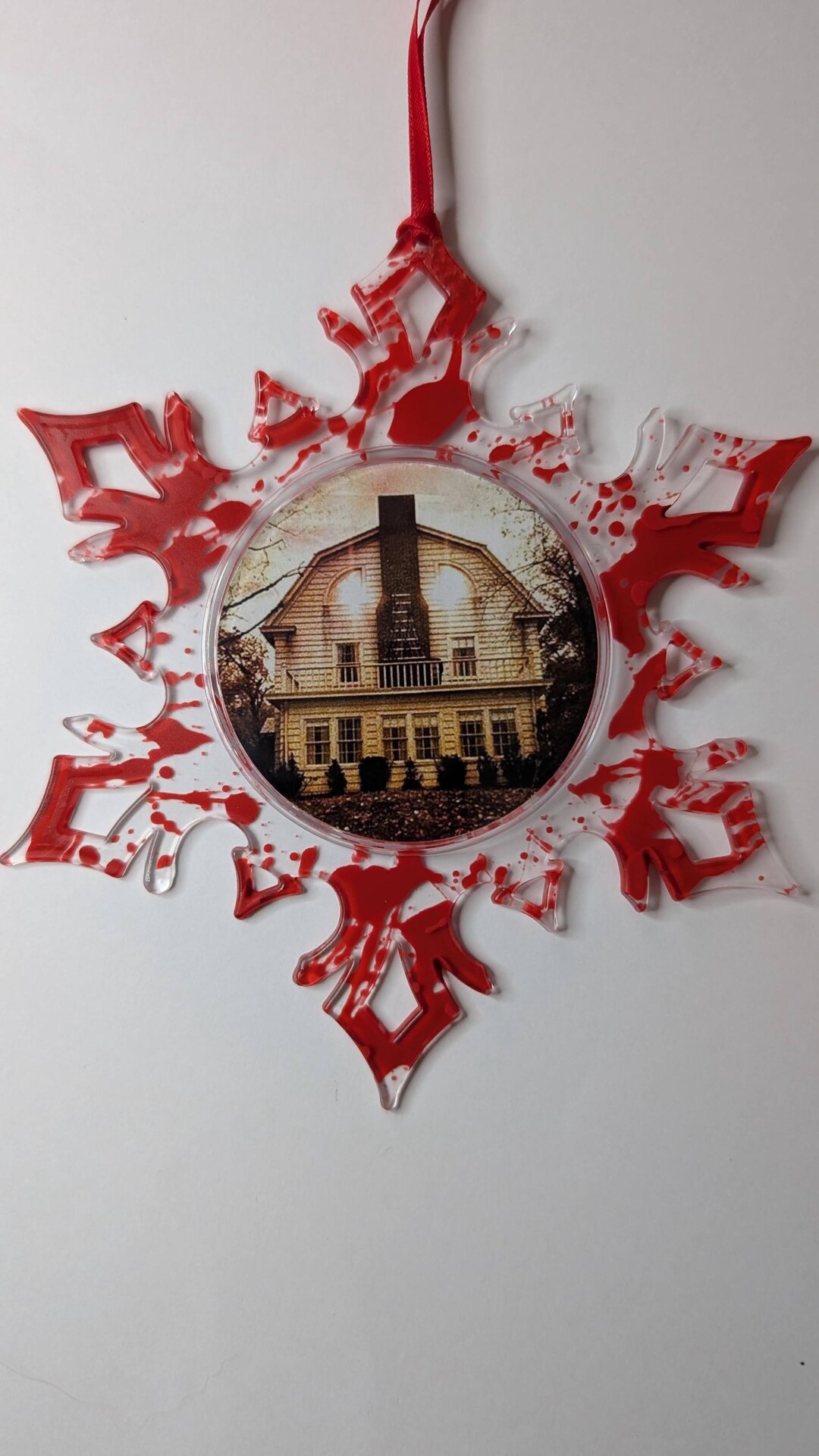 Horror Christmas Snowflake Ornament -the Amityville Horror-house ...