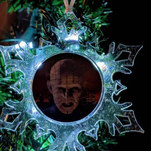 Horror Christmas Snowflake Ornament - Hellraiser - Pinhead - Cenobites ...