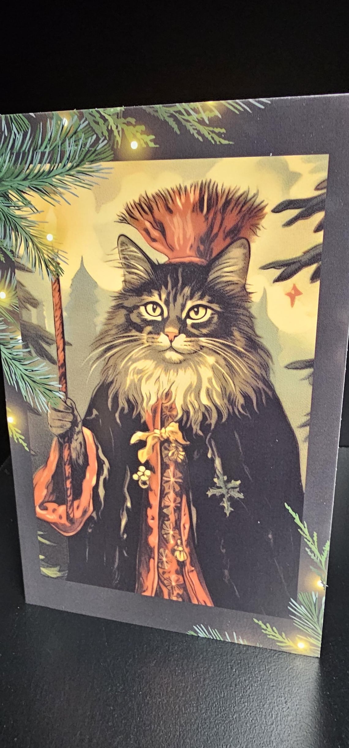 Christmas Horror Legend Greeting Card - Rule Cat - Halloween ...