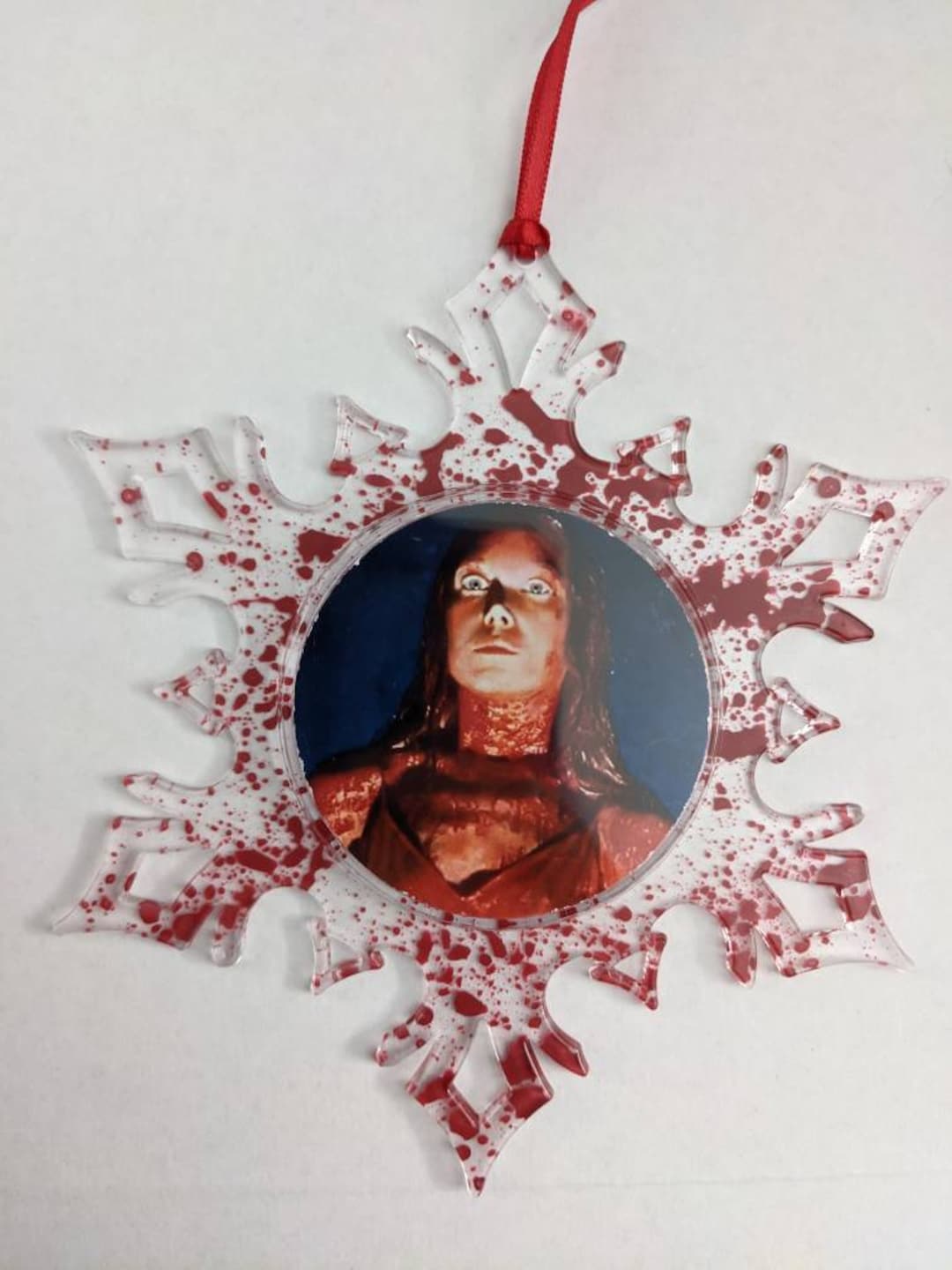 Horror Christmas Snowflake Ornament - Carrie- Telekinetic- Stocking ...