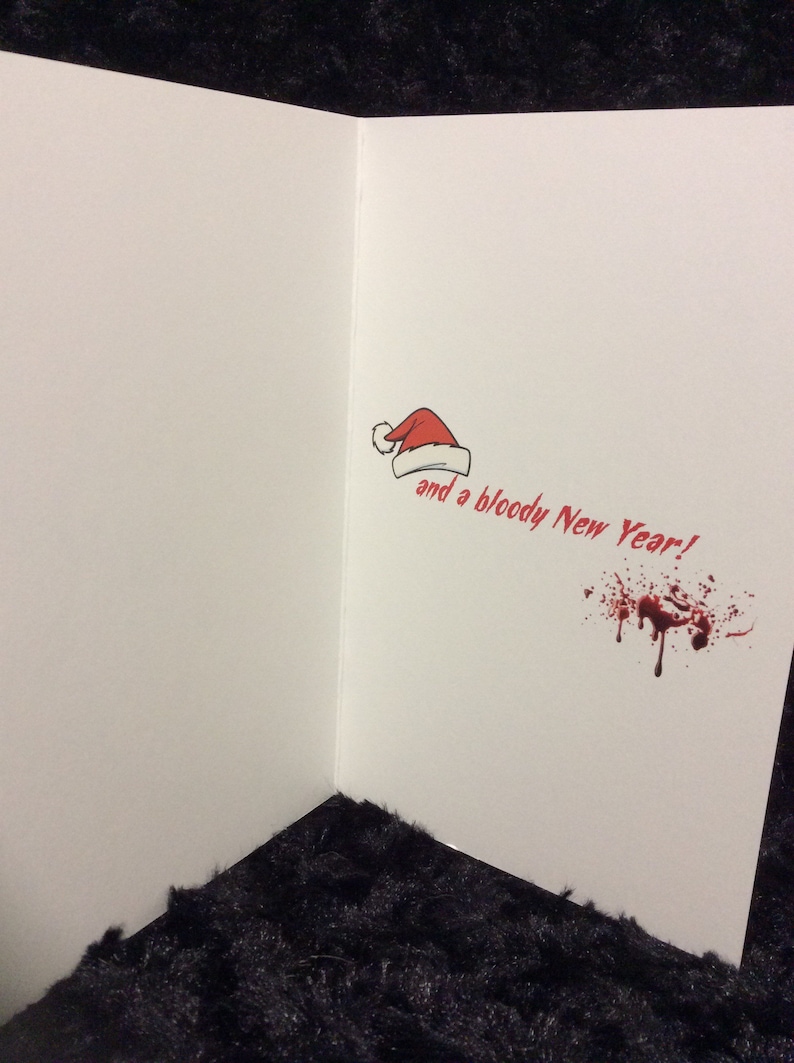 Horror Christmas Card - Holiday Greeting - Halloween - Friday the 13th ...