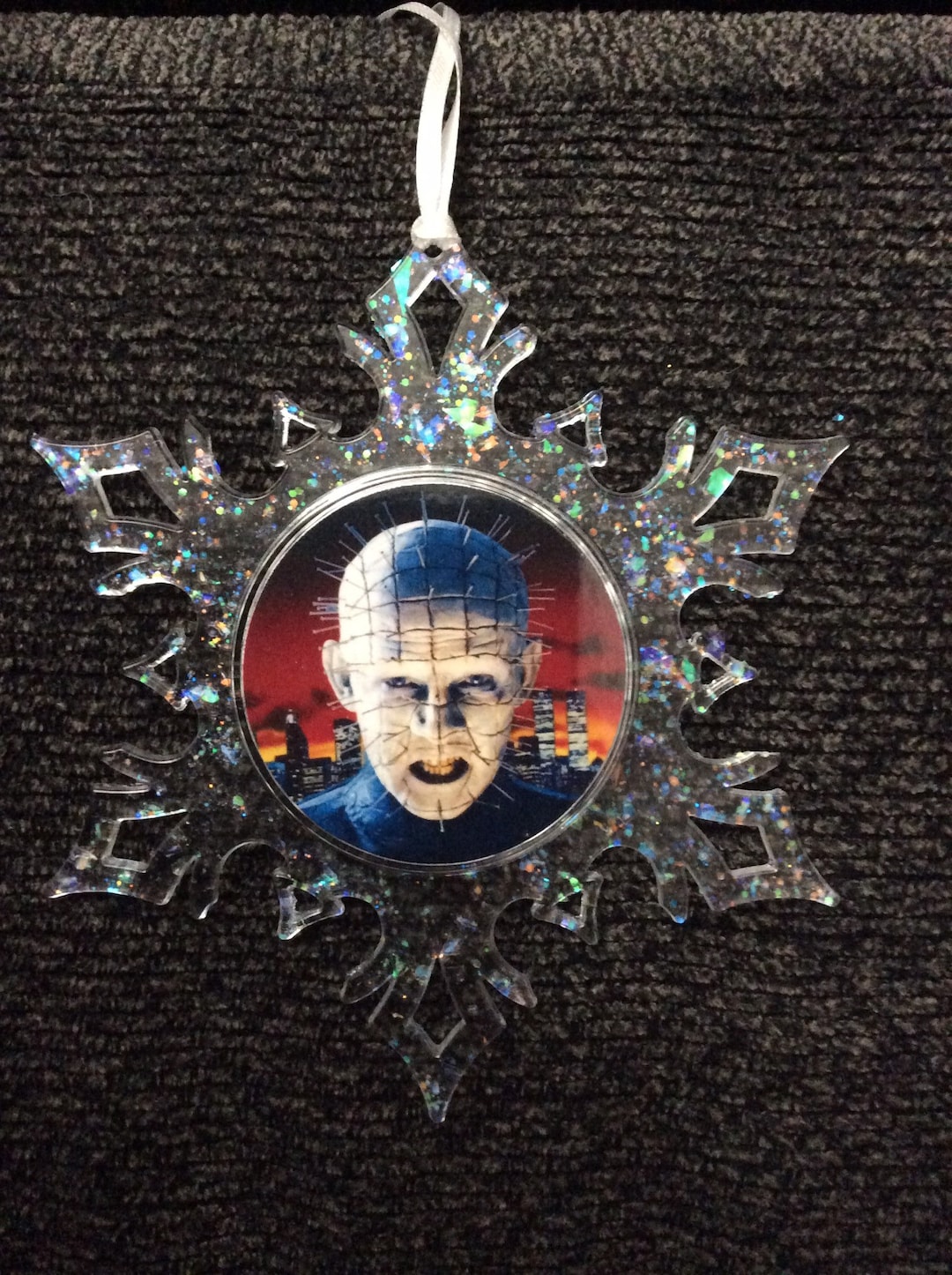 Horror Christmas Snowflake Ornament - Hellraiser - Pinhead - Cenobites ...
