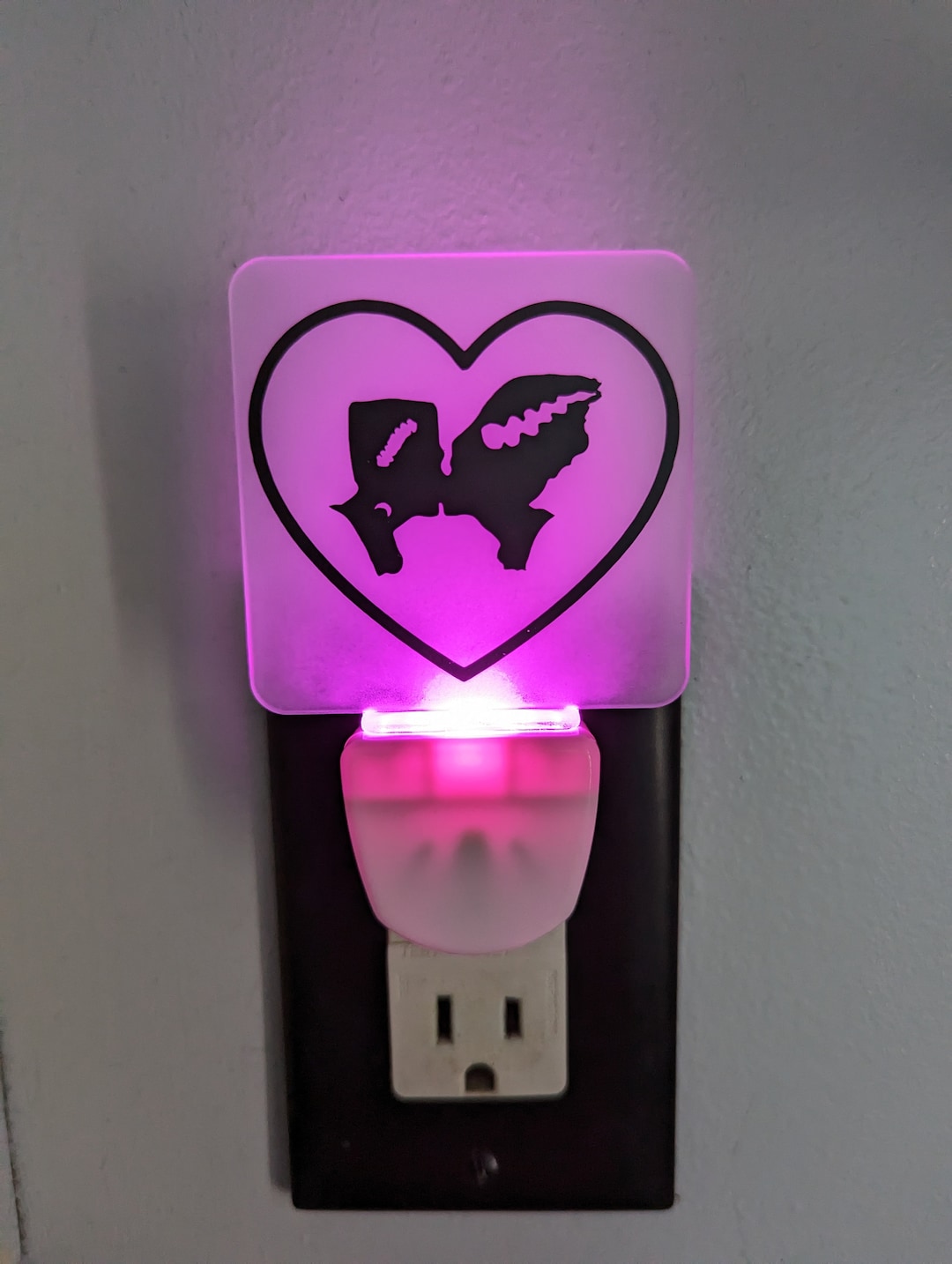 Horror/pop Culture Pink LED Night Light-bride of Frankenstein Room ...