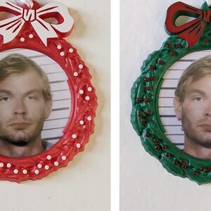 Horror Christmas Wreath Ornament Serial Killers True Crime Stocking ...