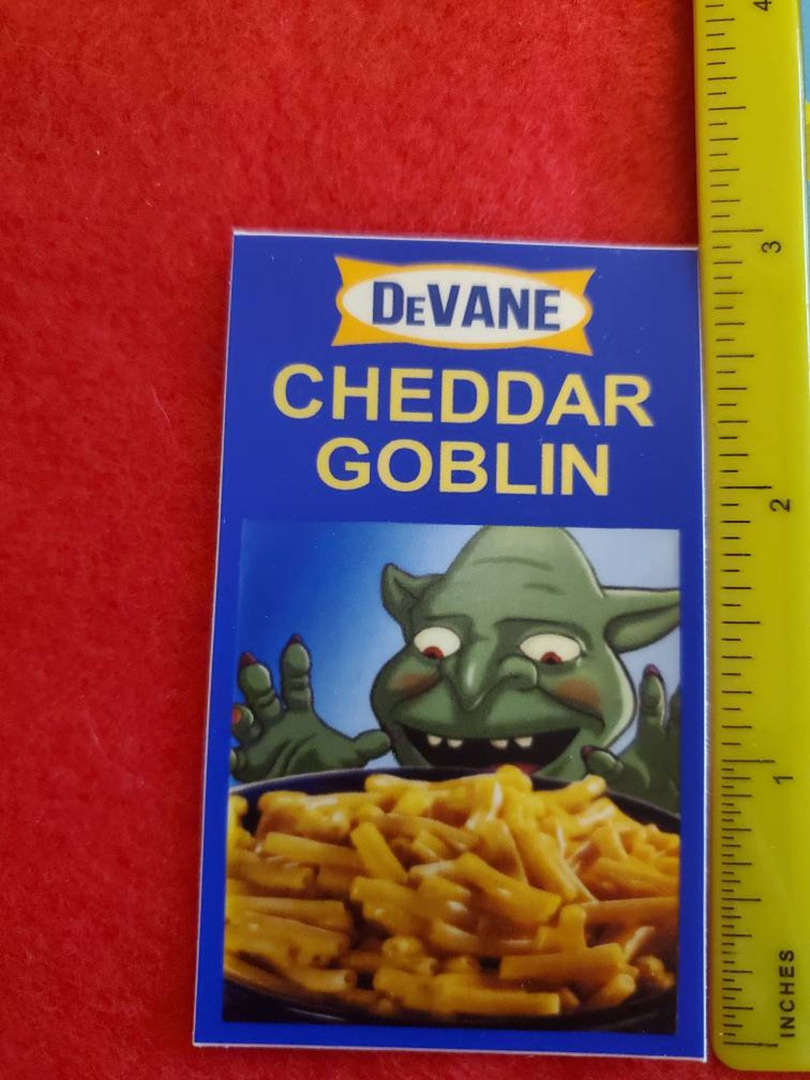 Horror Sticker - Halloween - Cheddar Goblin - Mandy- Mac N Cheese ...