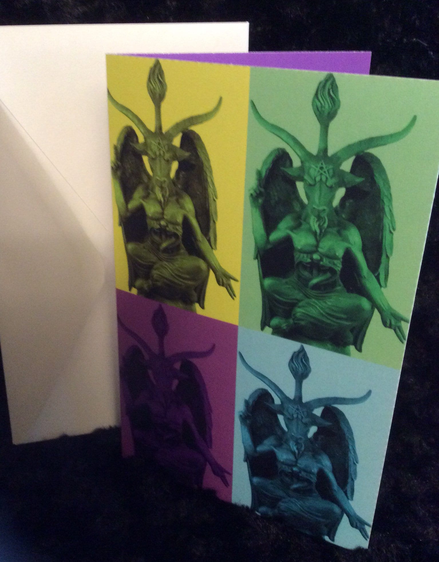 Horror Birthday Card Baphomet Pagan Satan Witchcraft | Etsy