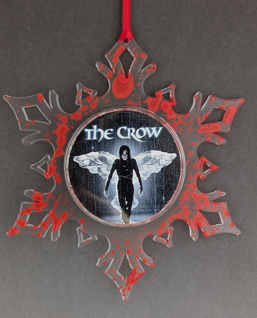 Horror Christmas Snowflake Ornament - the Crow- Halloween - Stocking ...