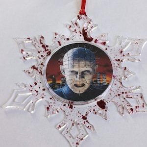 Horror Christmas Snowflake Ornament - Hellraiser - Pinhead - Cenobites ...