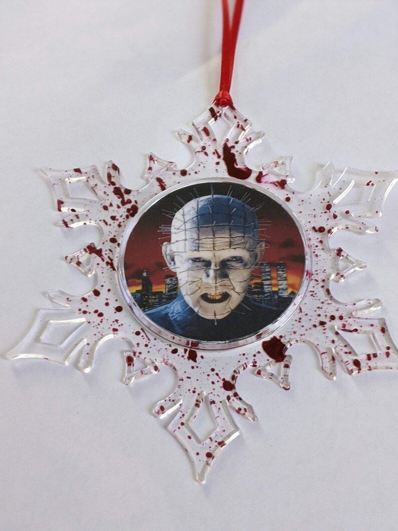 Horror Christmas Snowflake Ornament - Hellraiser - Pinhead - Cenobites ...