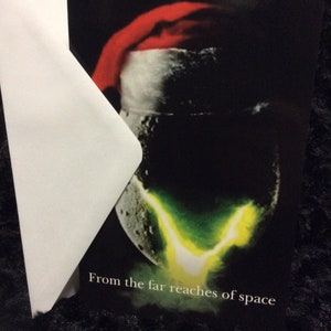 Horror Christmas Card Holiday Alien Aliens Space Ripley Evil 5x7 ...