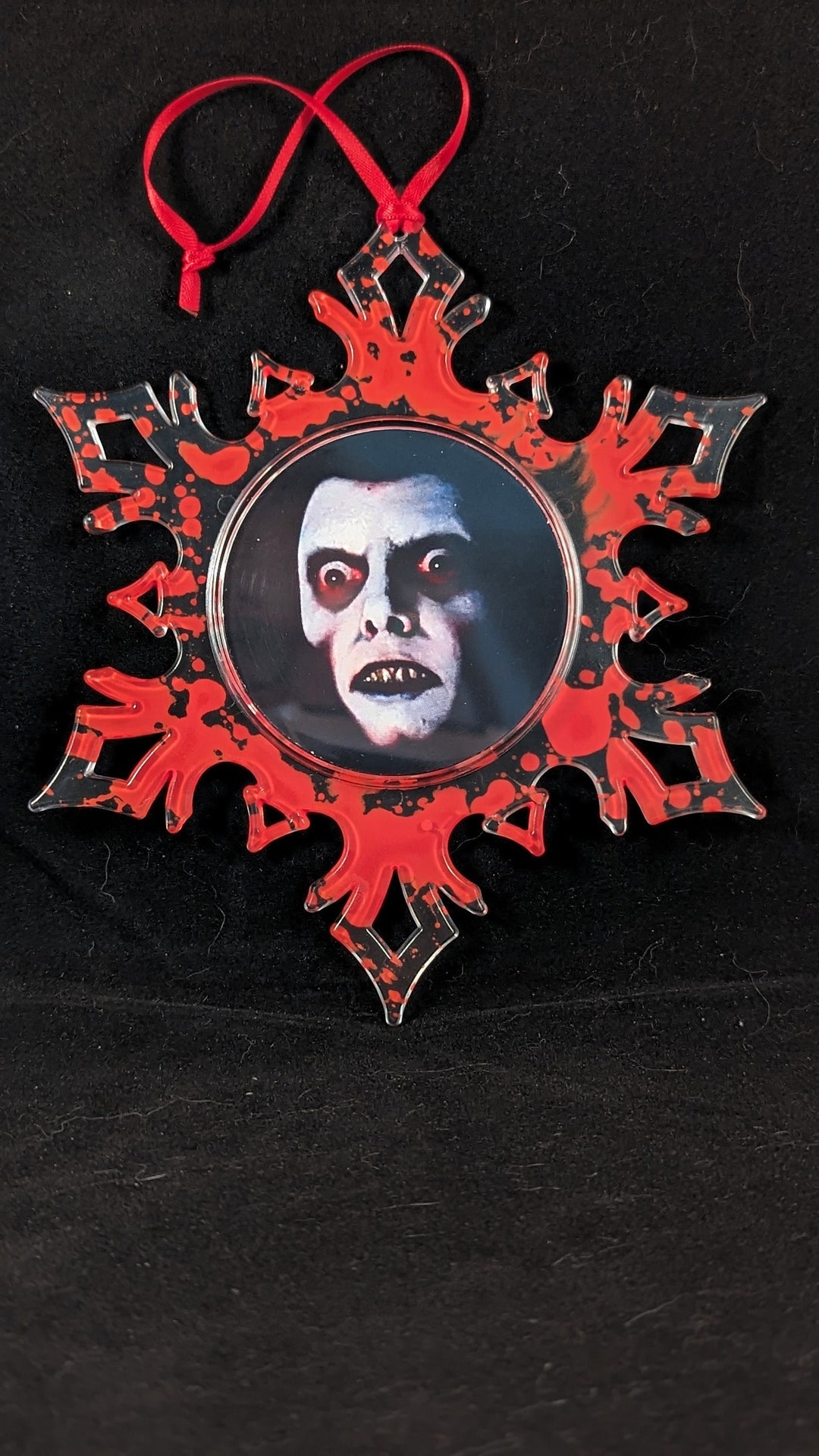 Horror Christmas Snowflake Ornament -the Exorcist- Halloween - Demon ...