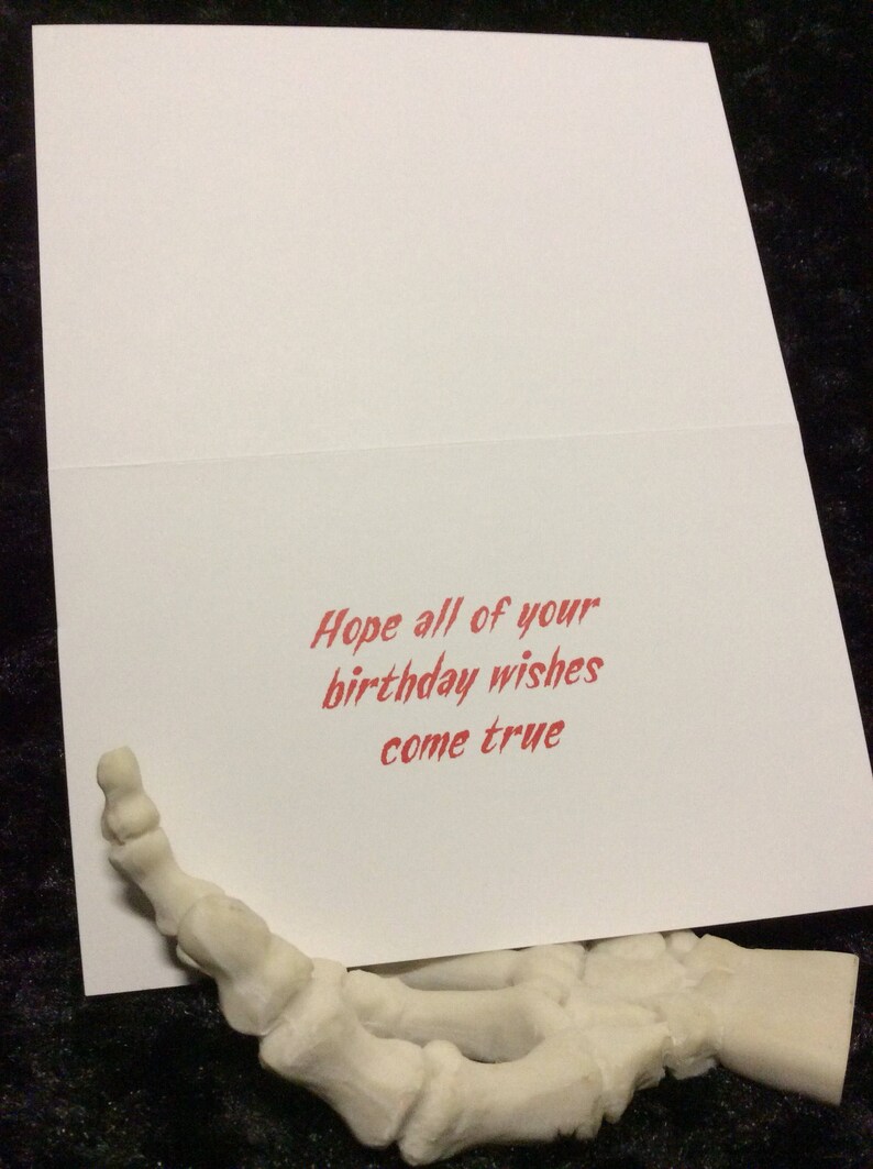 Horror Birthday Card Greeting Card Halloween Happy | Etsy