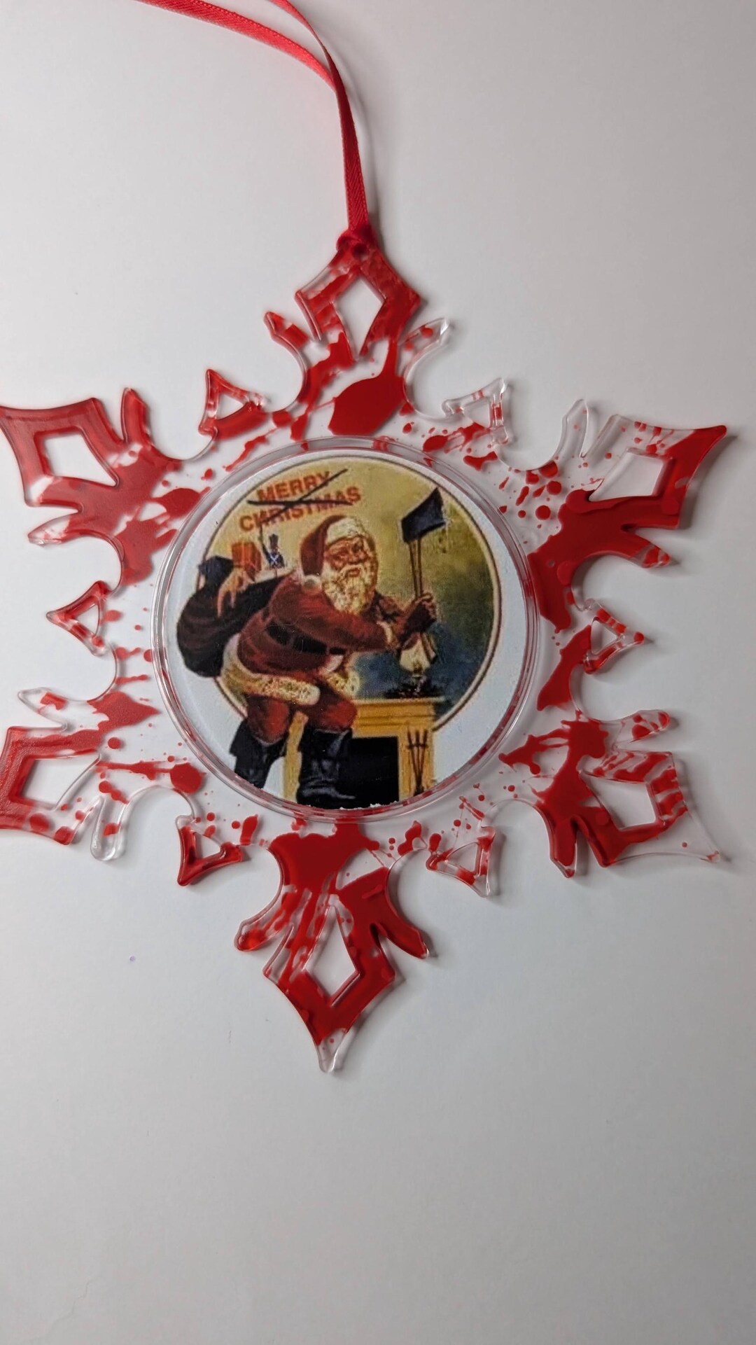 Horror Christmas Snowflake Ornament -christmas Evil- Halloween ...