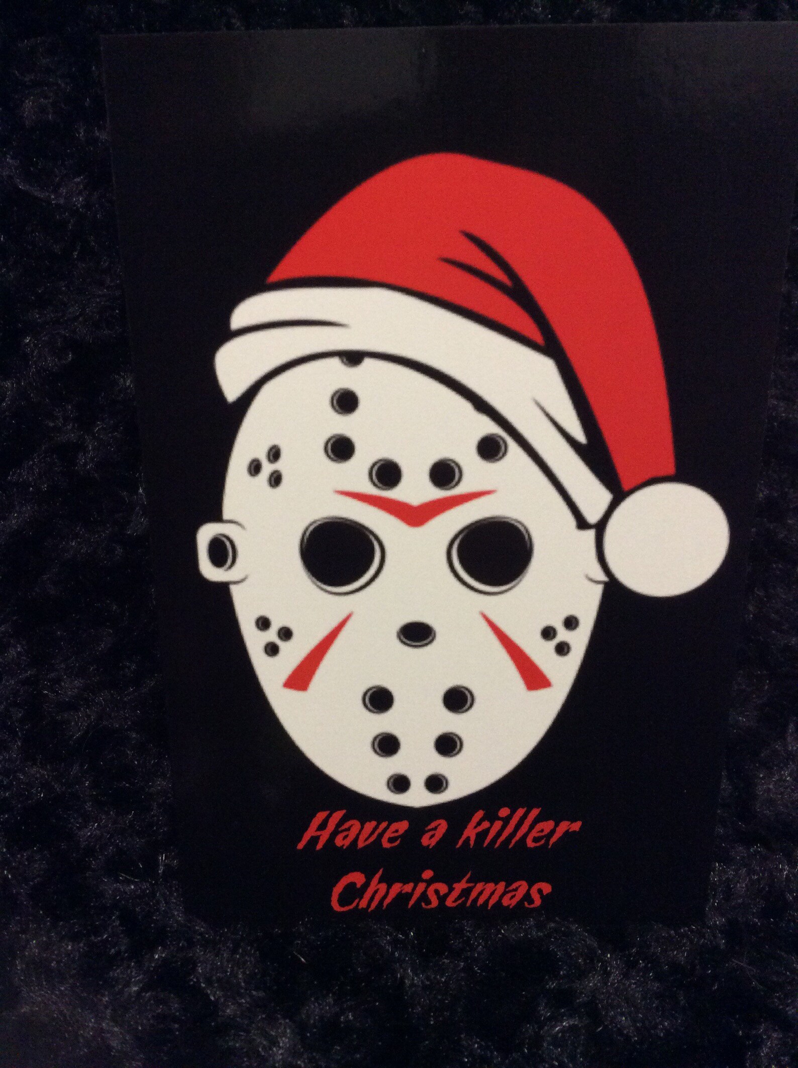 Horror Christmas Card - Holiday Greeting - Halloween - Friday the 13th ...