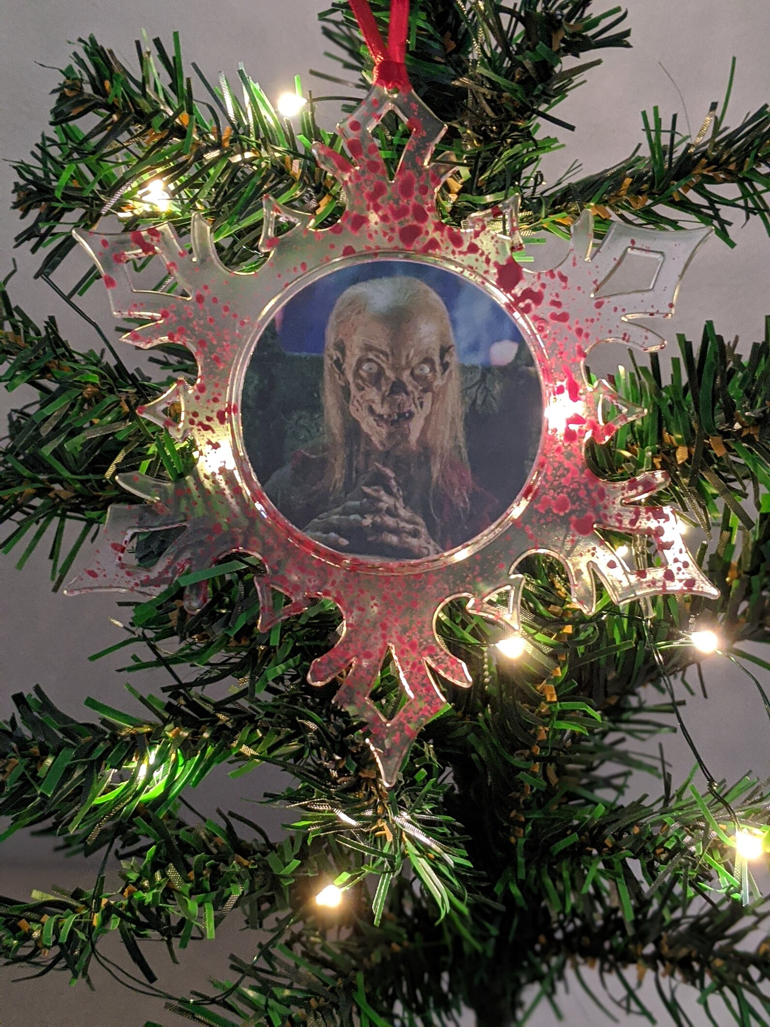 Horror Christmas Snowflake Ornament Tales From the Crypt | Etsy