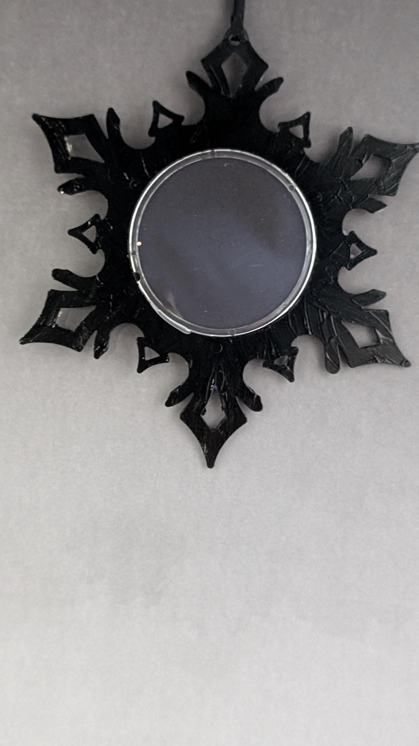 Horror Christmas Black Glitter Snowflake Ornament - Frankensteins ...