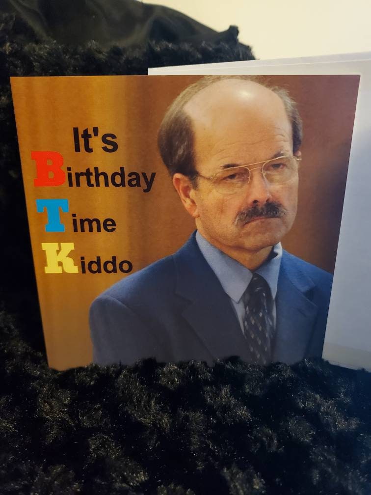 Serial Killer Birthday Card Horror BTK Dennis Rader | Etsy
