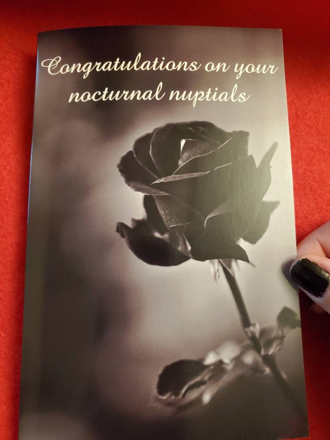 Gothic Wedding Card - Halloween - Horror- Nuptials- Love - Lovers ...