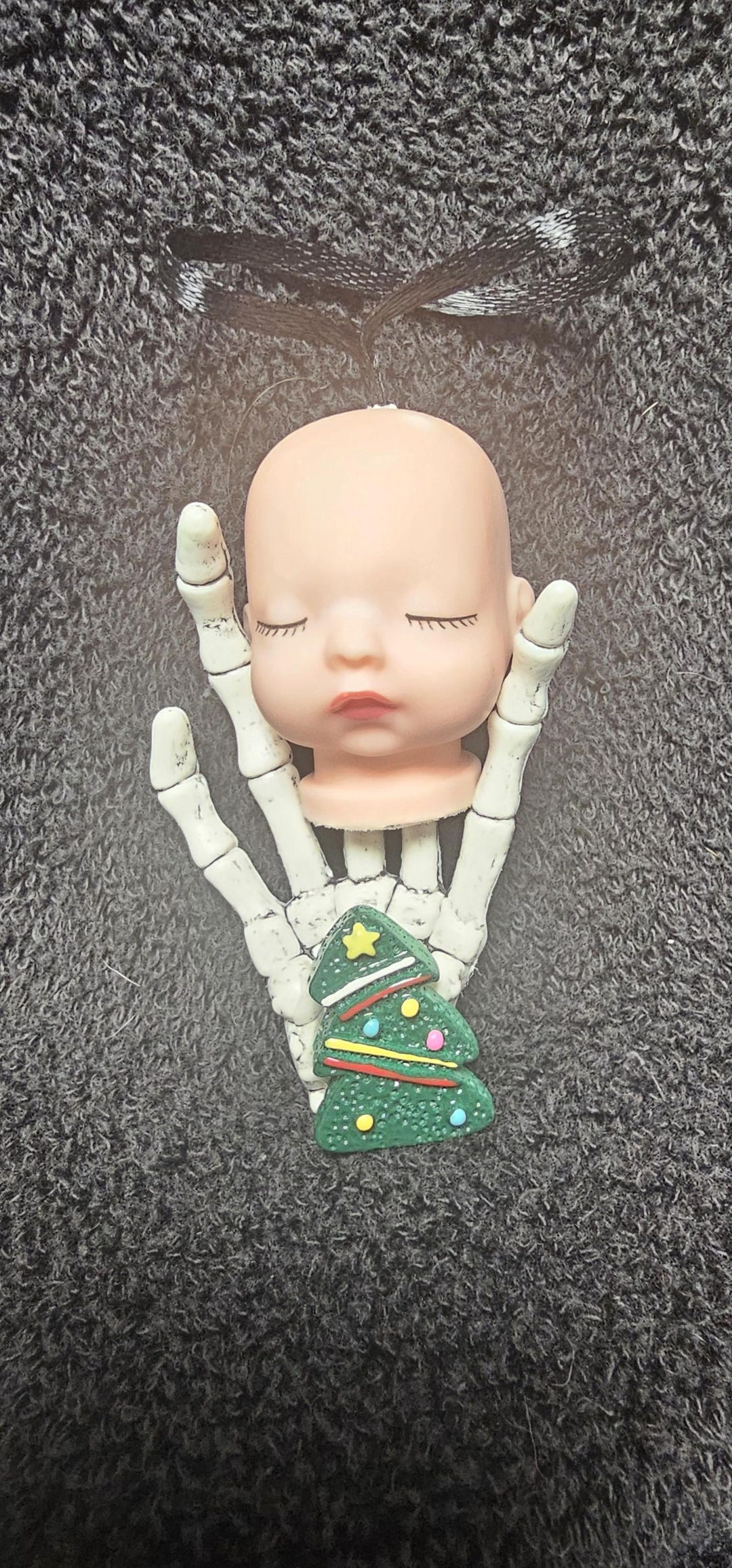 Creepy Babydoll Head Christmas Ornament - Skeleton - Halloween - Gift ...