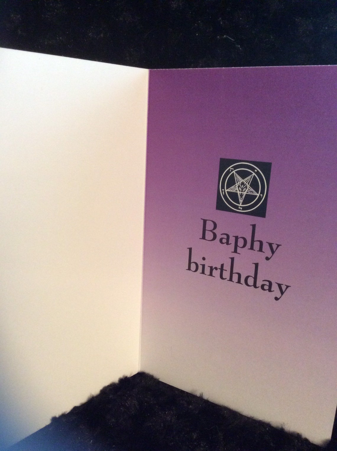 Horror Birthday Card Baphomet Pagan Satan Witchcraft | Etsy