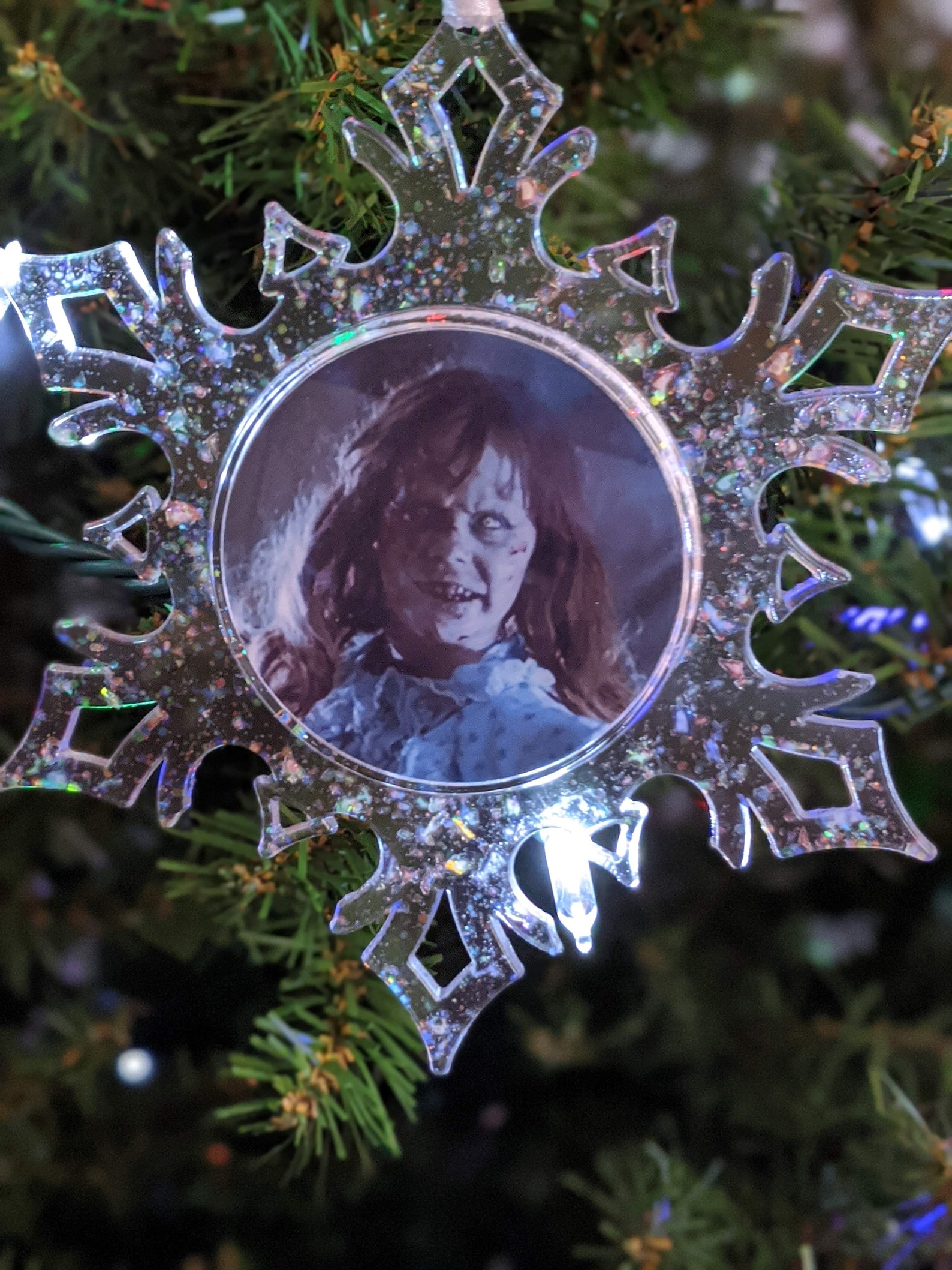 Horror Christmas Snowflake Ornament-the | Etsy