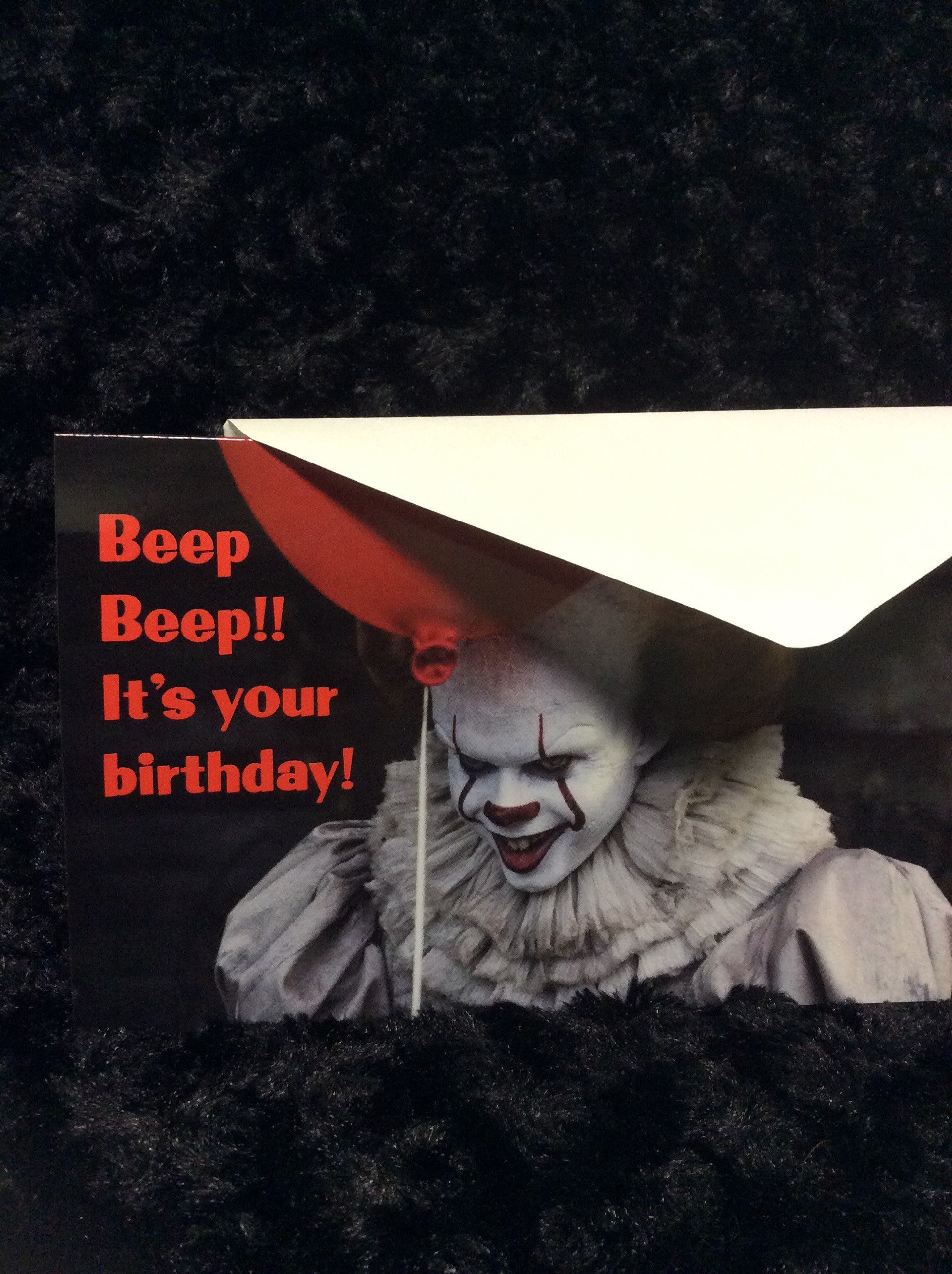 Horror Birthday Card - Greeting Card - Halloween - It - Pennywise ...