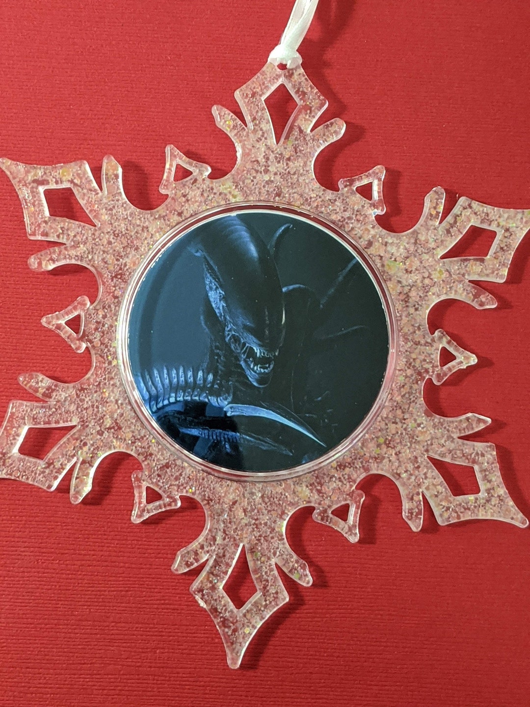 Horror Christmas Snowflake Ornament - Alien - Space-ripley- Halloween ...