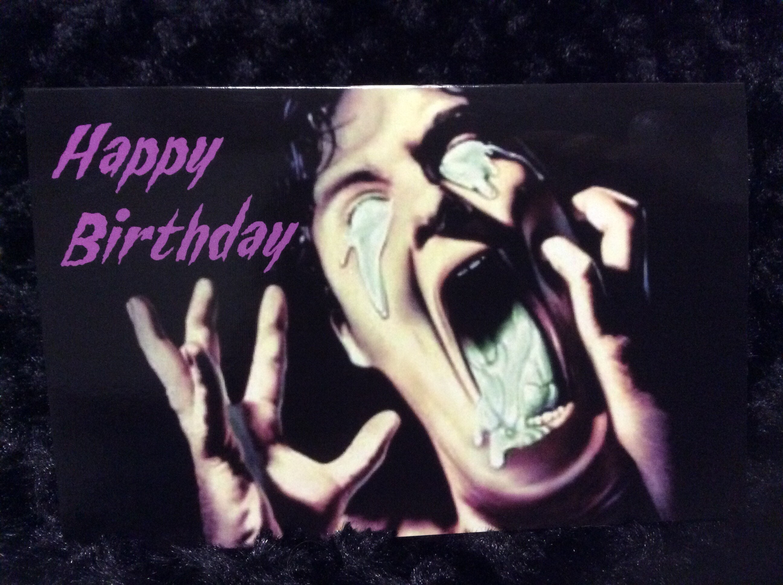 Horror Birthday Card - Greeting Card - Halloween - the Stuff - the 80's ...