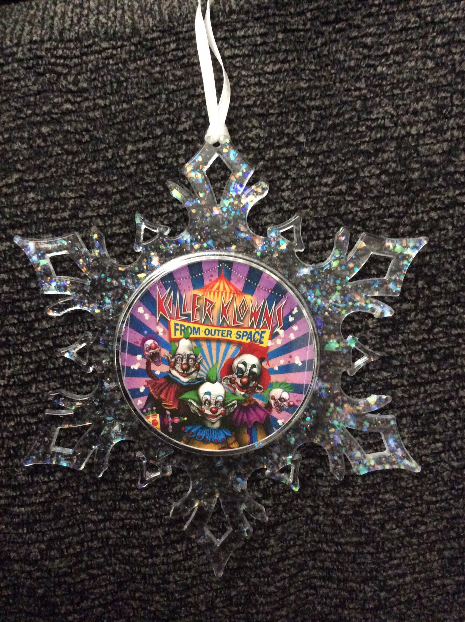 Horror Christmas Snowflake Ornament - Killer Klown From Outer Space ...