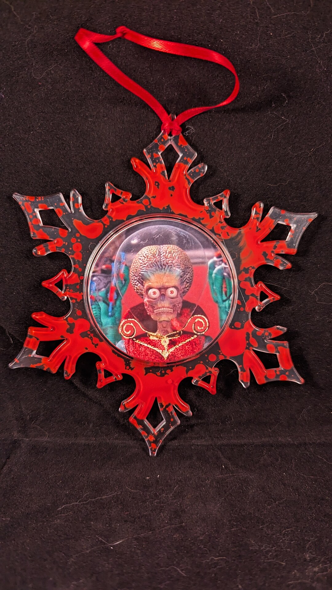 Horror Christmas Snowflake Ornament -mars Attacks!- Halloween ...