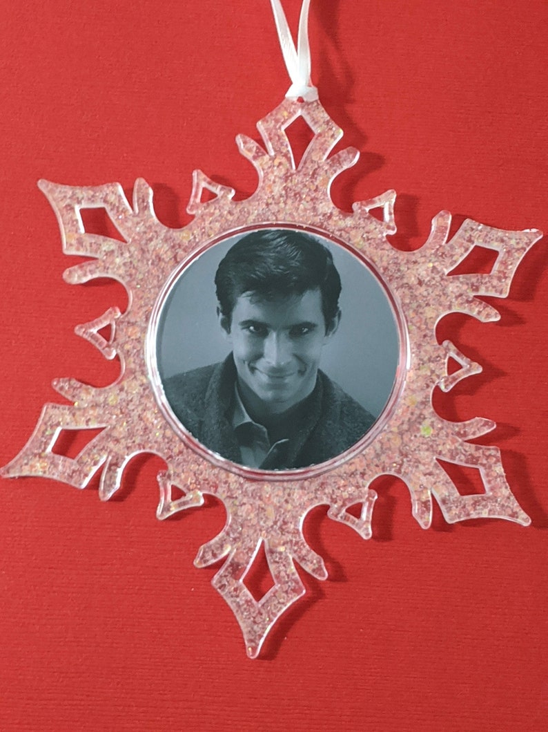 Horror Christmas snowflake ornament - Psycho- killer- Norman Bates ...