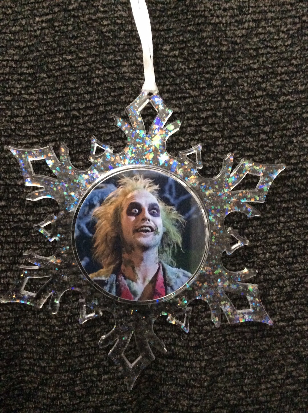 Horror Christmas Snowflake Ornament - Beetle Juice - Halloween ...