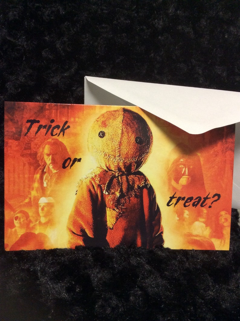 Halloween Horror Card Greeting Card 5x7 Trick or Treat - Etsy