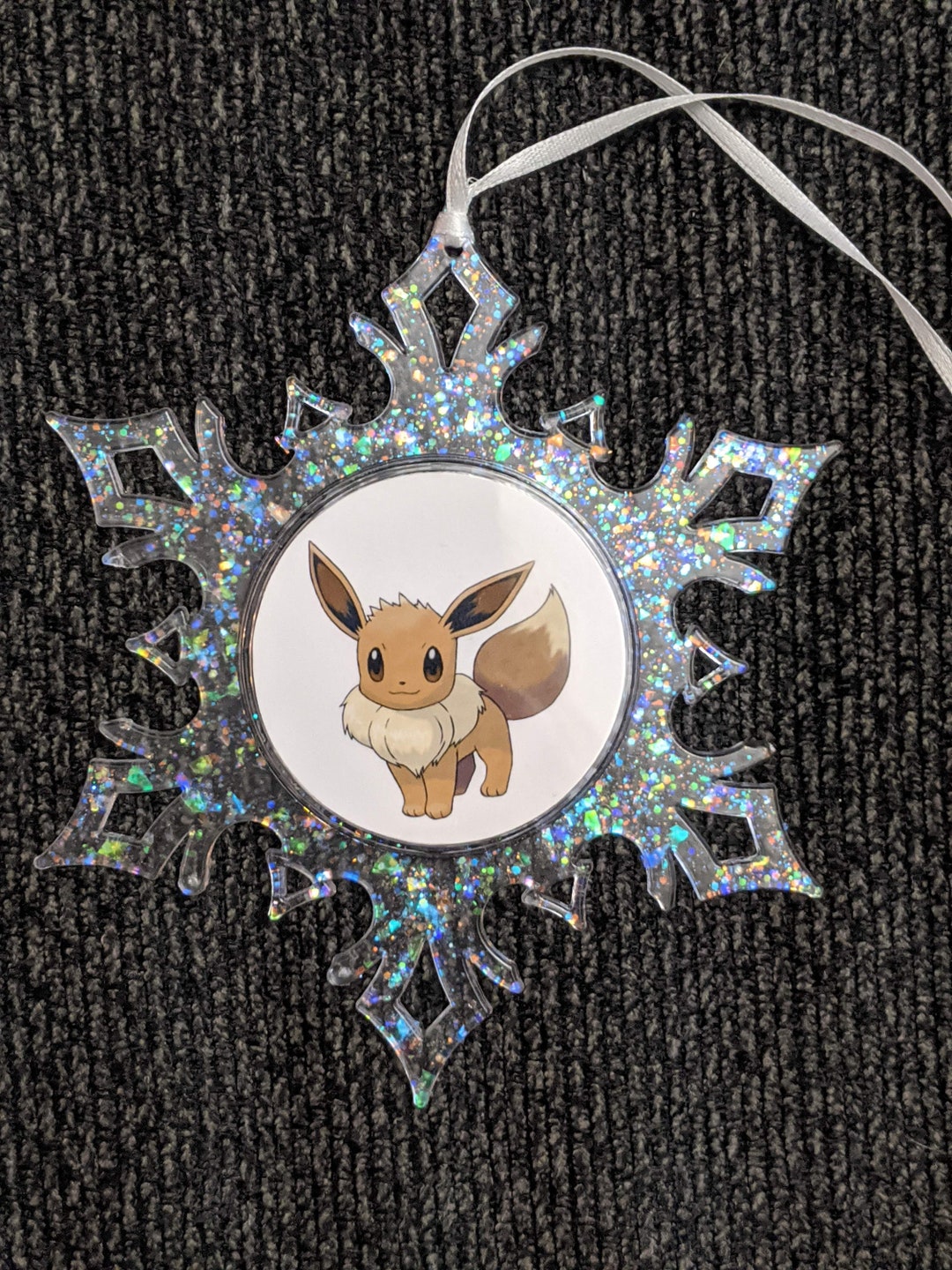 Christmas Snowflake Ornament - Pokemon Edition -eevee- Pocket Monster ...
