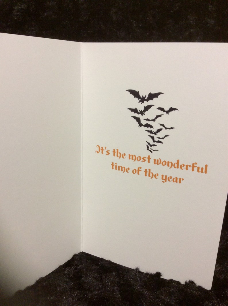 Halloween horror card greeting card 5x7 nightmare before | Etsy