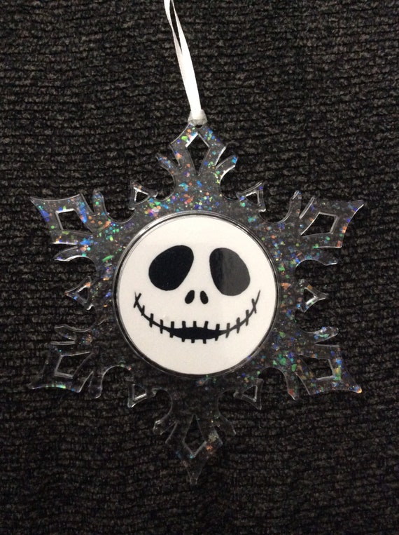 Horror Christmas snowflake ornament Jack Nightmare before | Etsy