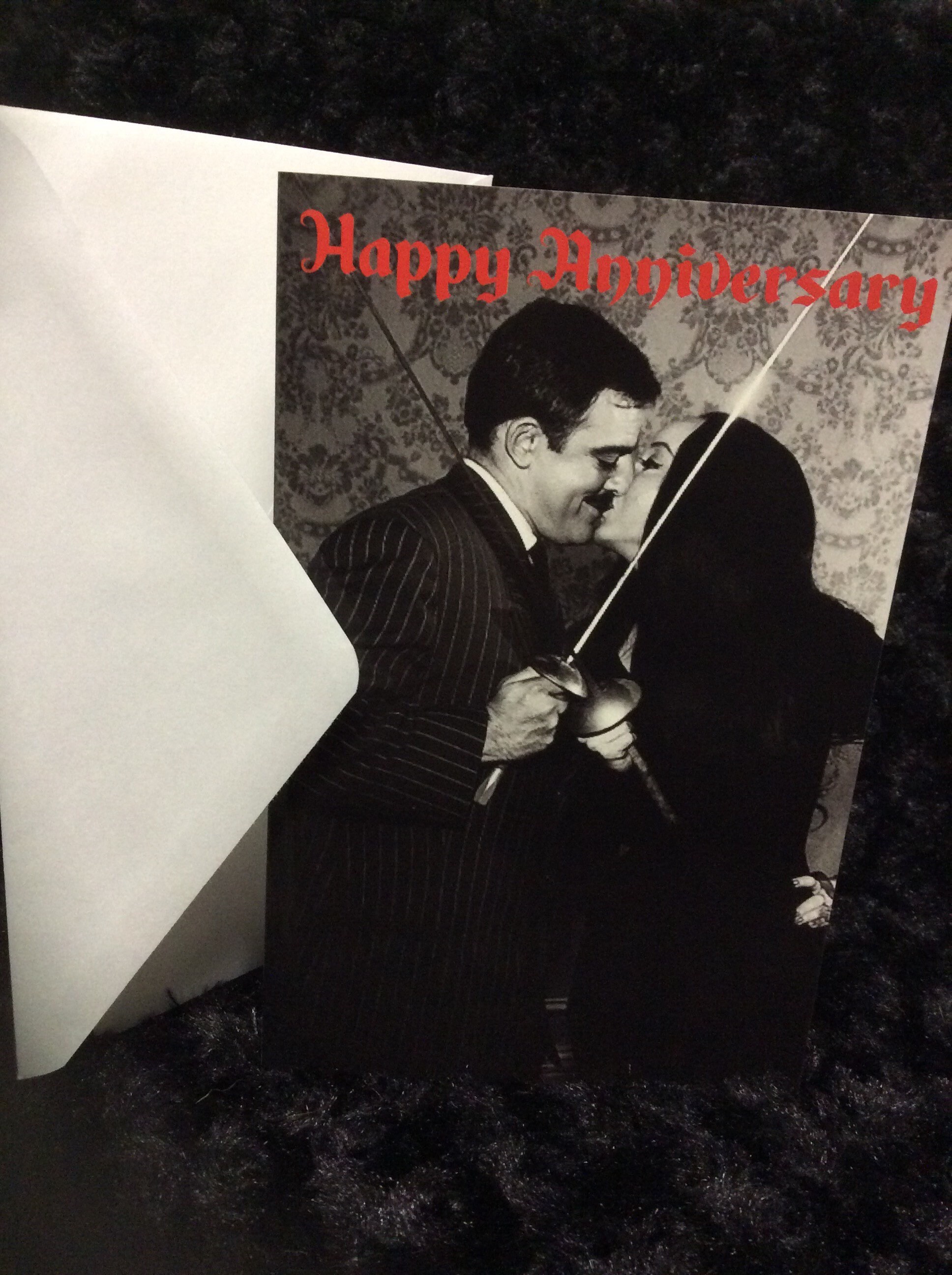 Horror Anniversary Card - Greeting Card - Halloween - the Addams Family ...