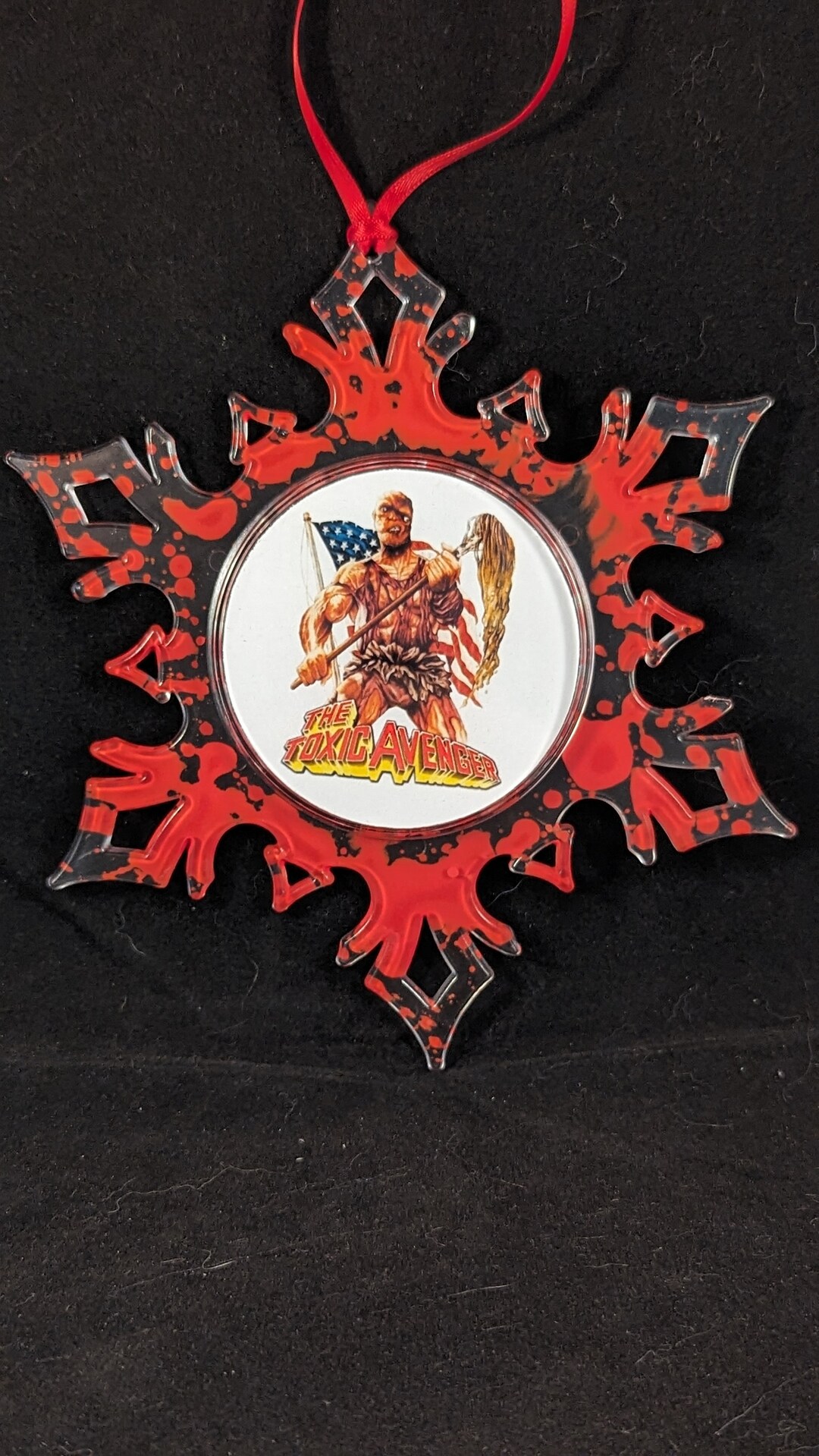 Horror Christmas Snowflake Ornament -toxic Avenger- Halloween ...
