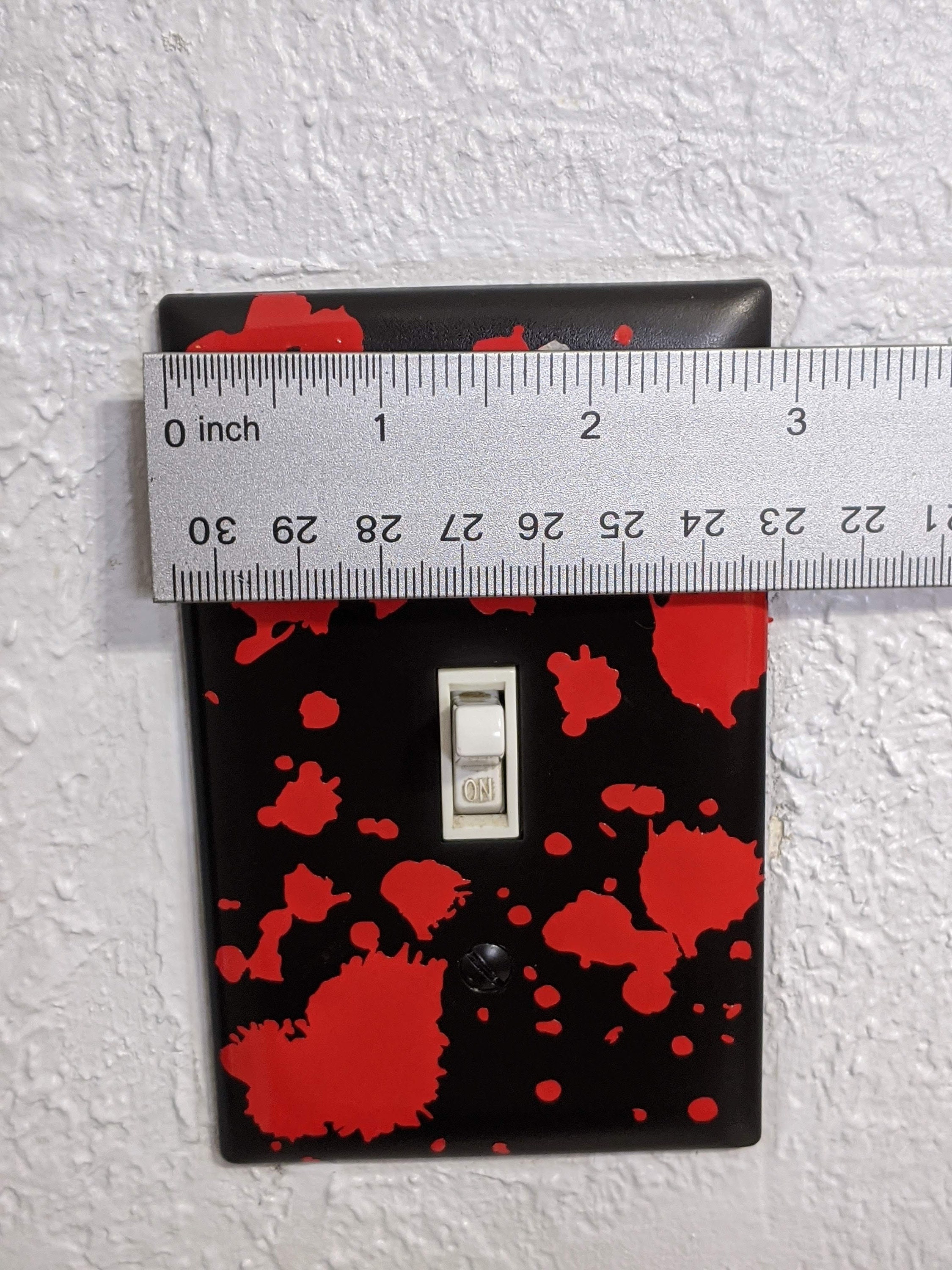 Horror Blood Splatter Light Switch Cover-true - Etsy