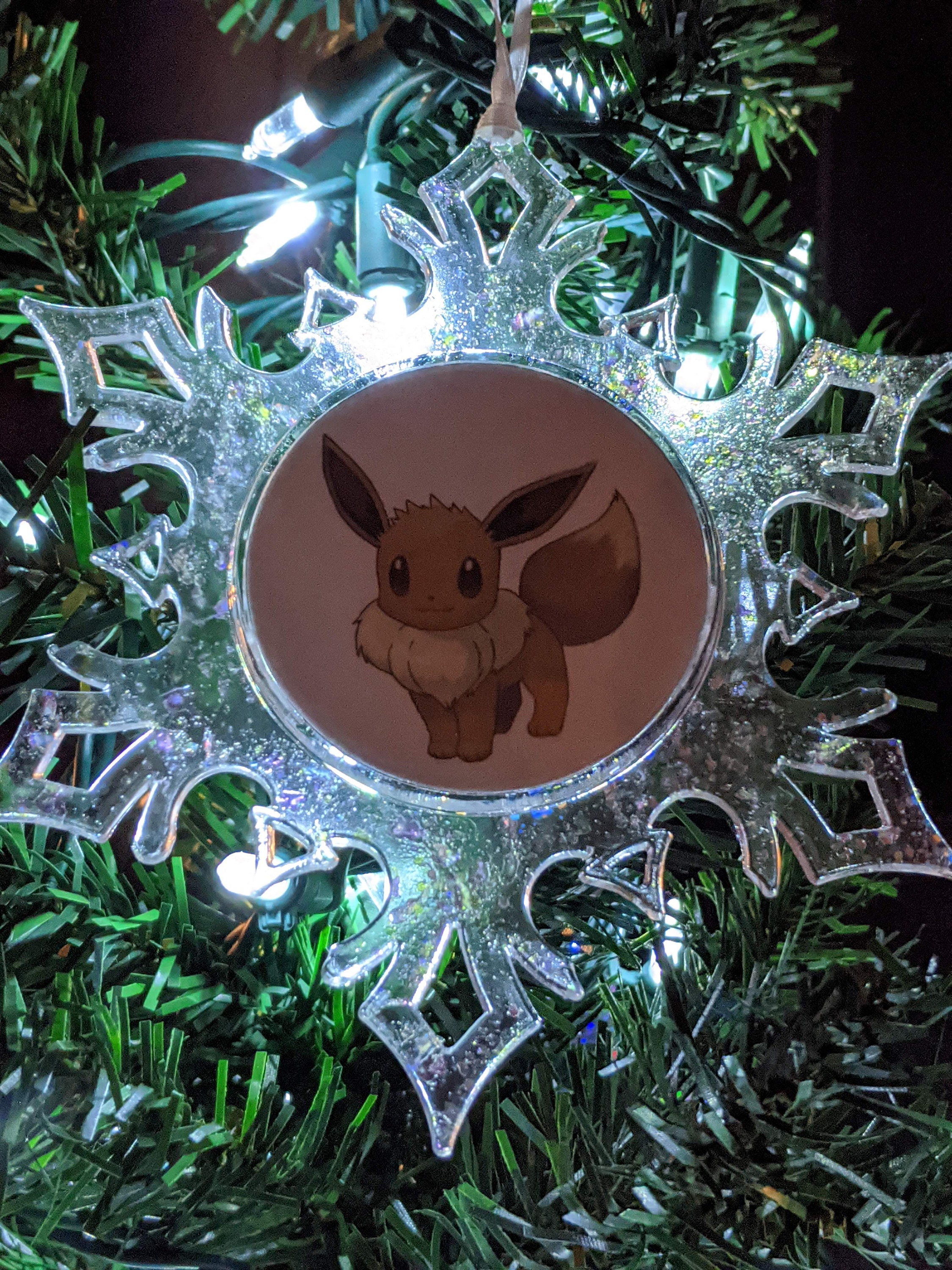 Christmas Snowflake Ornament - Pokemon Edition -eevee- Pocket Monster ...