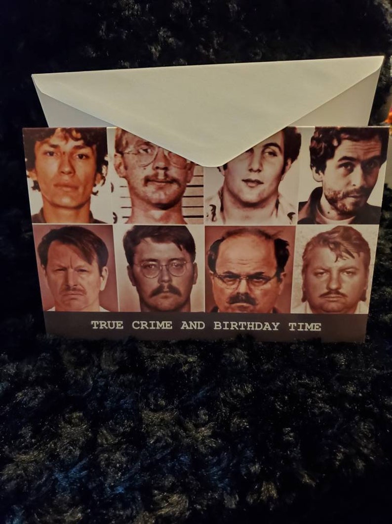 Serial Killer Birthday Card Horror Bundy Gacy Dahmer - Etsy