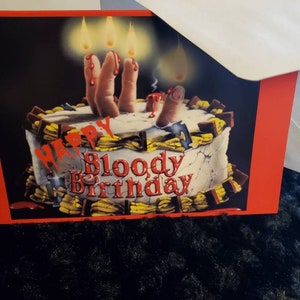 Horror Birthday Card - Greeting Card - Halloween - Happy Birthday to Me ...