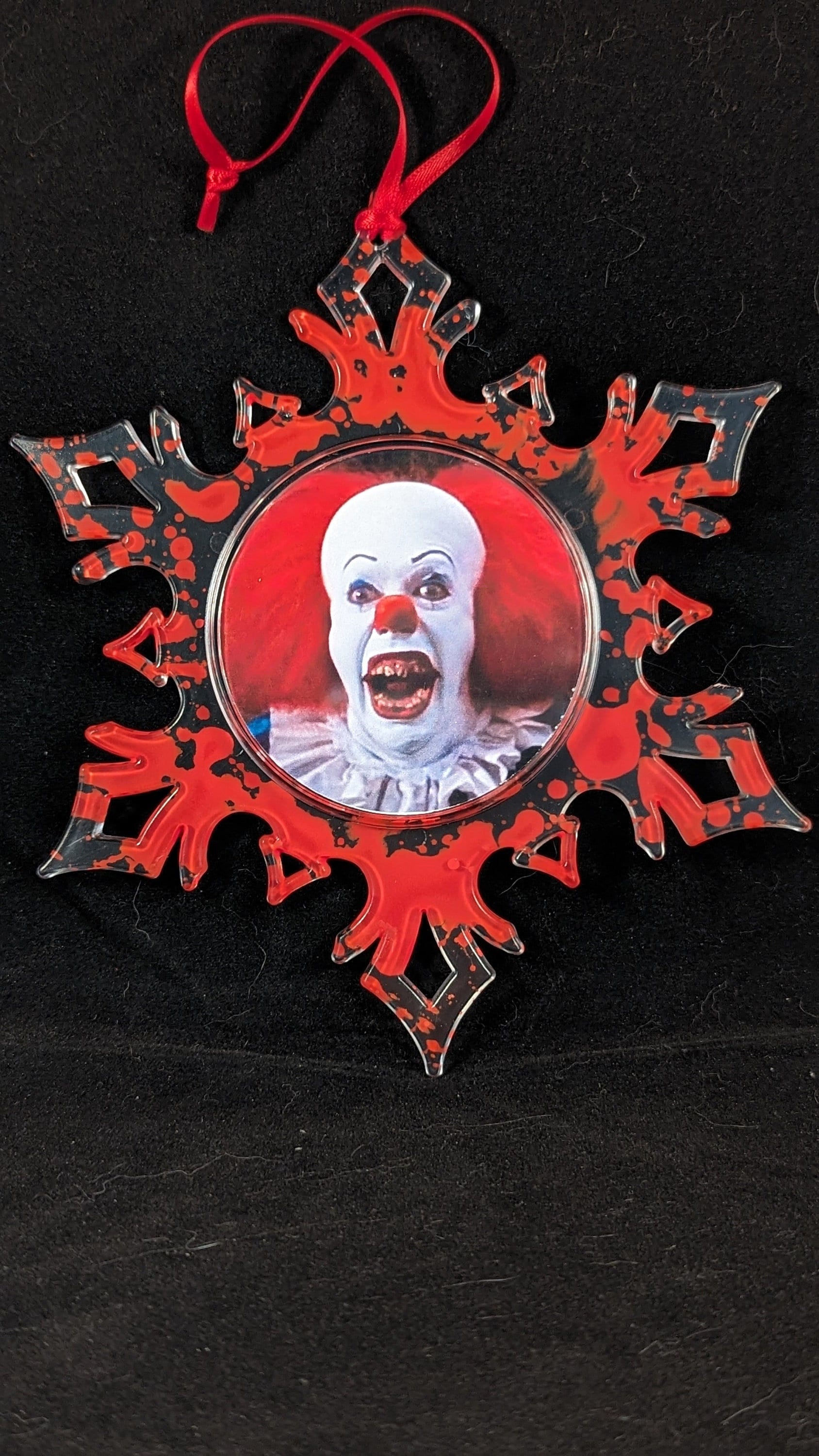 Horror Christmas Snowflake Ornament -pennywise-it- Halloween - Stocking ...