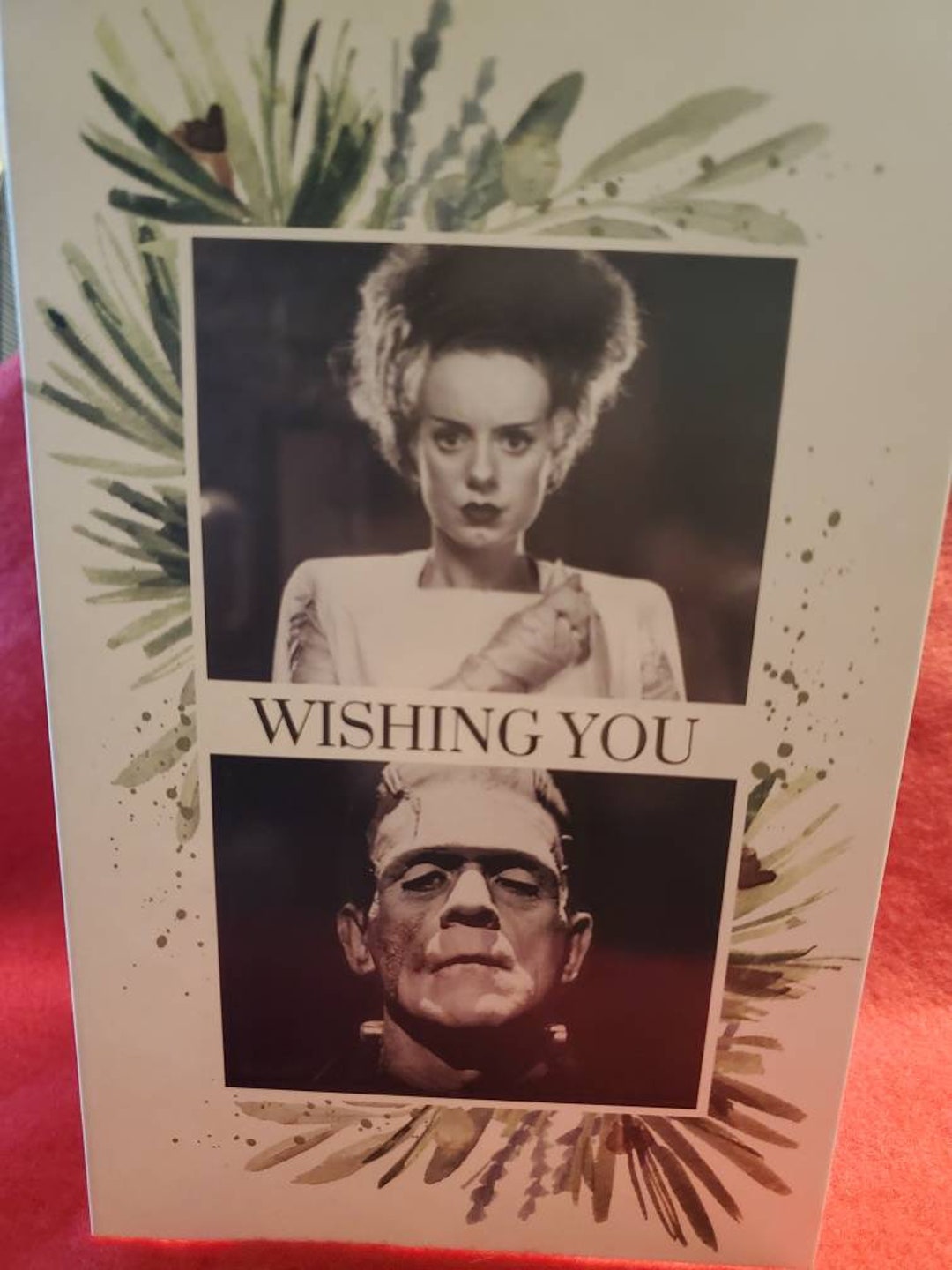 Horror Christmas Card - Greeting Card - Halloween - Frankenstein ...